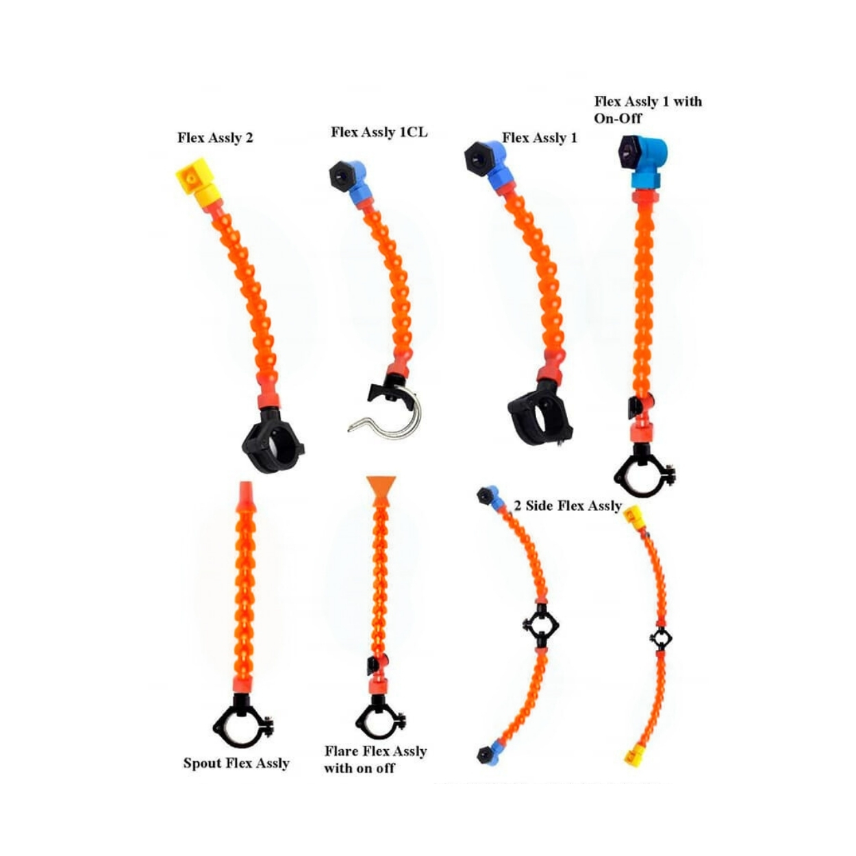 Flexible spray assembly